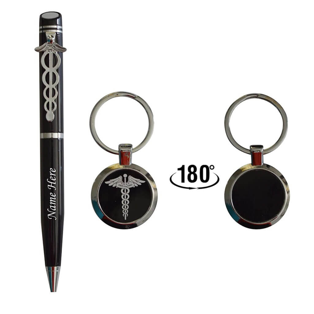 Personalized Doctor Premium Pen & Keychain Set With Your Name Engraved ...