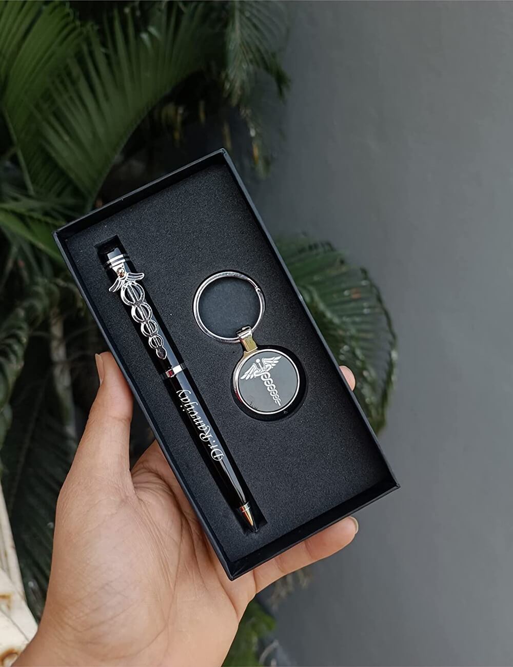 Personalized Doctor Premium Pen Keychain Set With Your Name Engraved